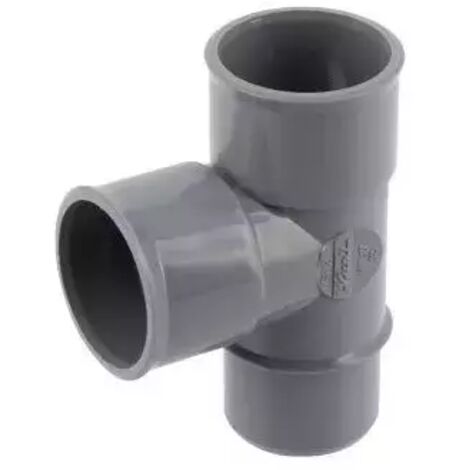 Desag e de PVC de un solo extremo 90° Macho Hembra Ø80