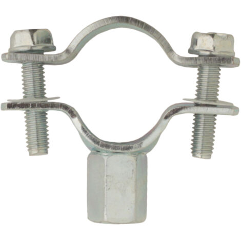 Caja de 50 collares de doble base clásica de acero galvanizado M8-M10 ...