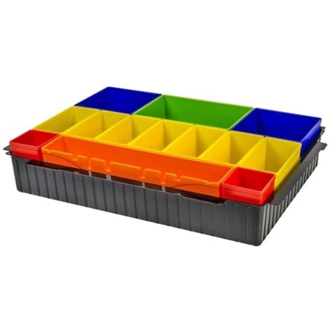 KIT MAKPAC TIPO 1 + PORTAOBJETOS DE COLORES MAKITA SETPACK1