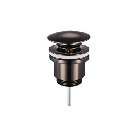 Piletta click clack tonda universale gun metal 1"1/4 Tecom