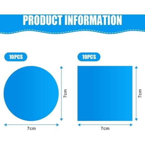 Rustine pour Piscine , Lot de 20 rustines de réparation Autocollantes ...