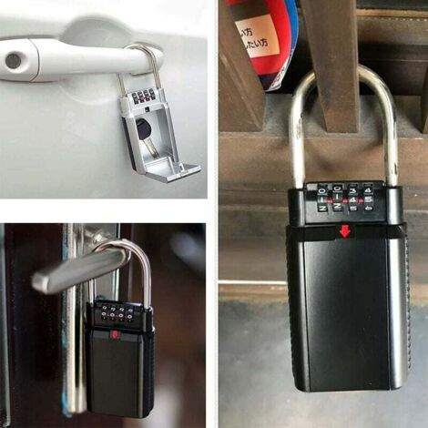 Boite a Cadenas pour Clef, Boite à Clés à Code, Coffre Combinaison de ...