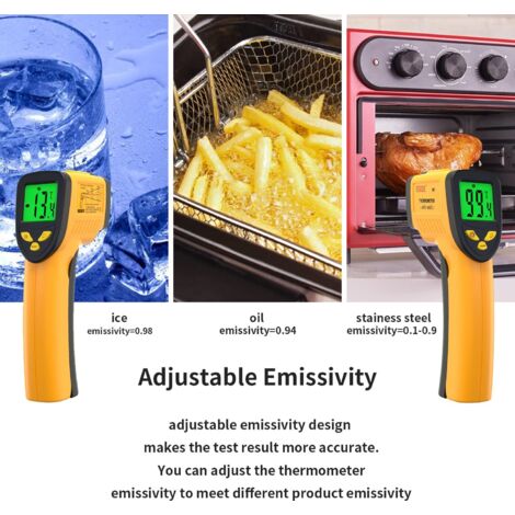 BSIDE H1 Thermomètre Infrarouge Numérique -58℉1022℉(-50℃550℃) Pistolet ...
