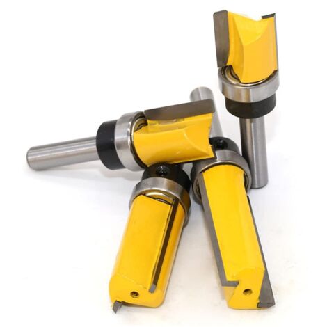 - Lot de 4 fraises à défoncer, tige de 8 mm, fraise à copier, à ...