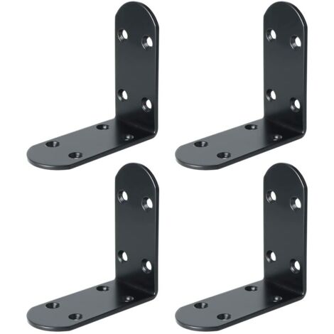 4 PCS Équerre de Fixation Inox Robustes, 8.5 CM Equerre Fixation en ...