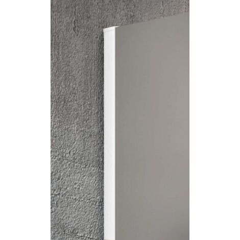 Gelco Vario - Pared de ducha Walk-In, 120 cm, Cristal revestido, Blanco ...