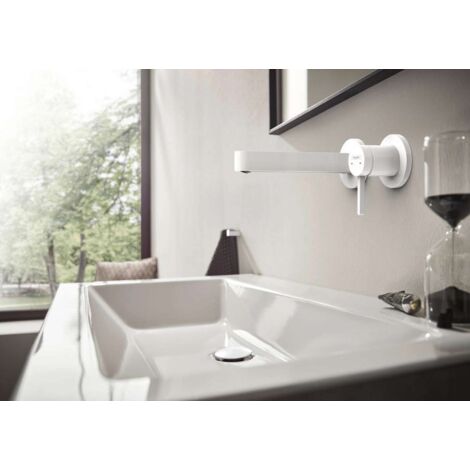 Hansgrohe Finoris - Grifo empotrado de lavabo de 2 orificios, EcoSmart ...