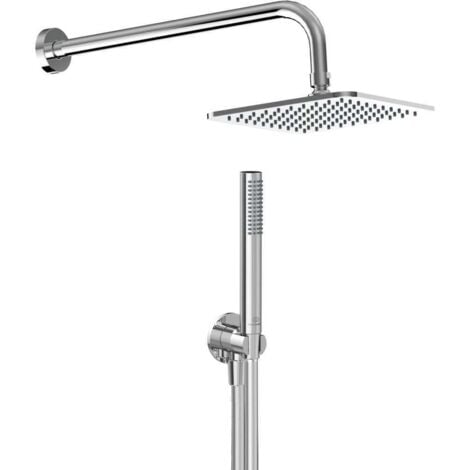 Ideal Standard Idealrain - Conjunto de ducha sin grifo, 20x20 cm, cromado BD390AA