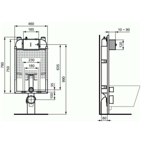 Ideal Standard ProSys - Modulo de instalación empotrado ligero ProSys ...