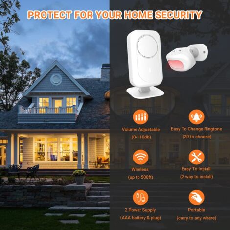 Wireless Motion Sensor Alarm, Door Alarm Sensor ,Bed Alarms for Elderly ...