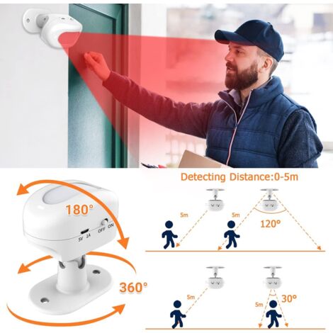 Wireless Motion Sensor Alarm, Door Alarm Sensor ,Bed Alarms for Elderly ...