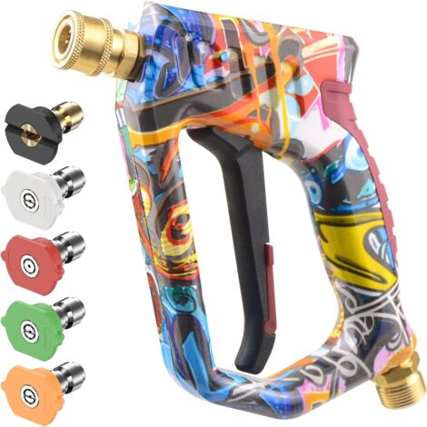 Pressure Washer Gun Heavy-Duty Trigger Gun with 5 Quick Release Spray ...
