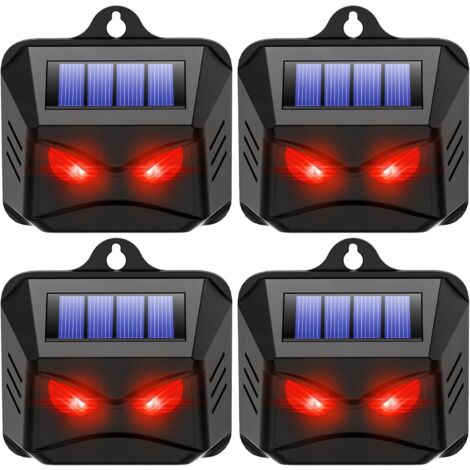 4 Pack Solar Nocturnal Animal Repeller,Coyote Deterrent Predator Lights ...