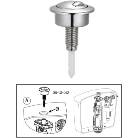 Set of 3 Dual Flush Toilet Cistern Push Button for Siamp for Optima 49 ...
