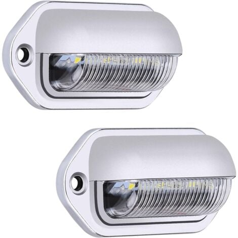 2PCS LED License Plate Light Waterproof 6 SMD LED Tail Lights License ...