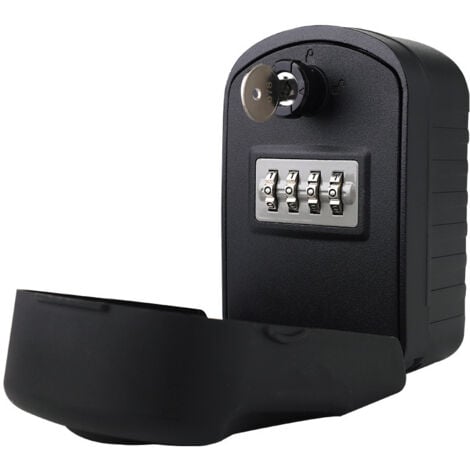 Secure Key Box Large Outdoor Key Safe with 4 Code & Emergency Keys ...
