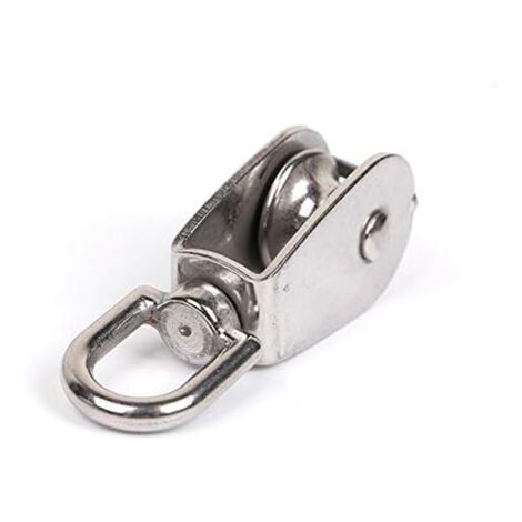 M32 Stainless Steel Single Pulley, Swivel Pulley, 250kg Load for ...