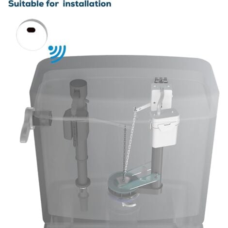 Automatic Touchless Toilet Flush Kit with 20 Inch Range Sensor, Support ...