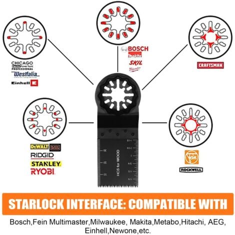 20 Piece Multi-Tool Blade, Oscillating Tool Blade Set, Soft Metal Wood ...