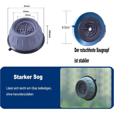 Washing Machine Feet, 1 Pcs Washing Machine Feet with Rubber Pad, Anti ...