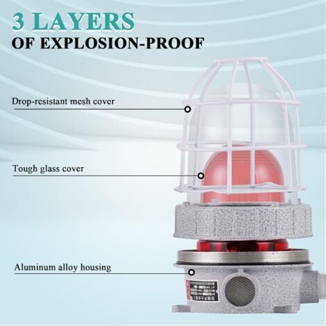 Explosion-proof Alarm Siren Strobe Signal Light with 110dB Waterproof ...