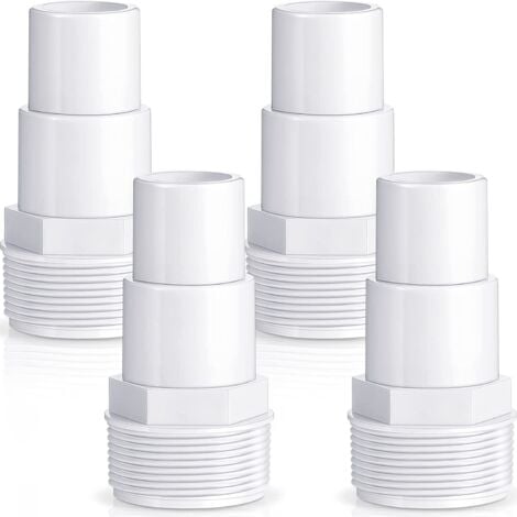 PVC Pipe Fittings 1-1/2" or 1-1/4" PVC Replacement Fittings Set of 4 ...