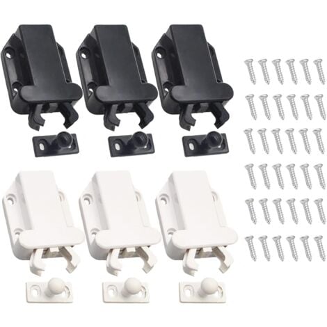 6pcs Open Door Latches Non-Magnetic Door Latches Cabinet Door Latches ...