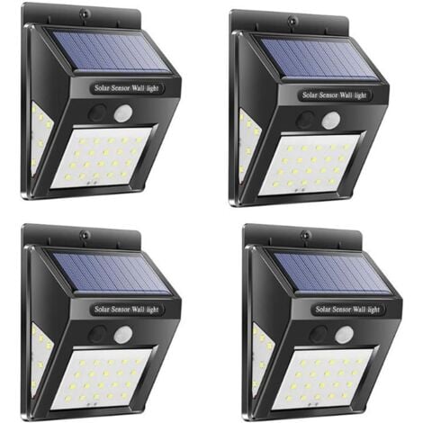 Pack 40 LED Solar Lights Outdoor Waterproof 3 Modes PIR Motion Sensor Solar Powered Lights for ...
