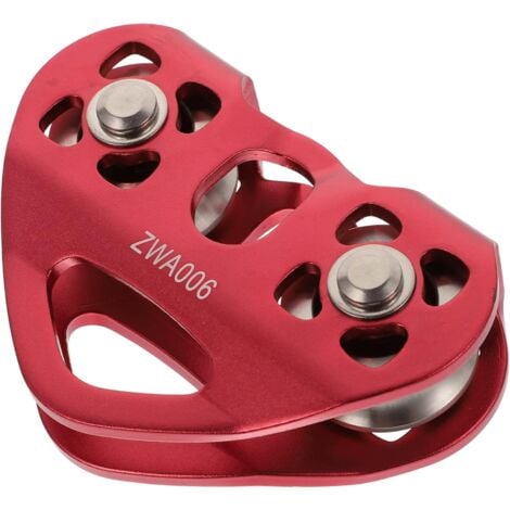 1 Pc Heart-Shaped Double Pulley Fitness Pulley Boating Trolley Double ...