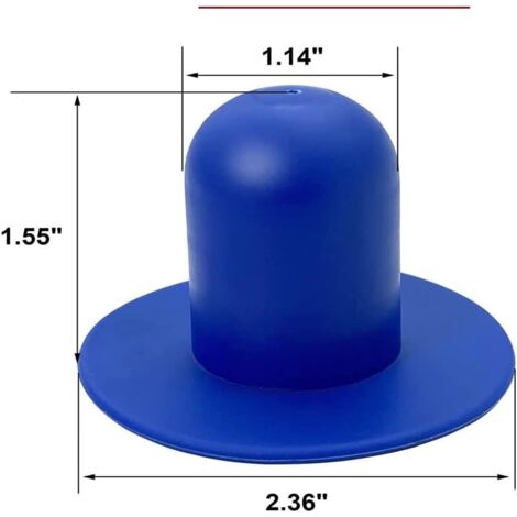 Pack of 10 blue replacement extension caps for Intex pools
