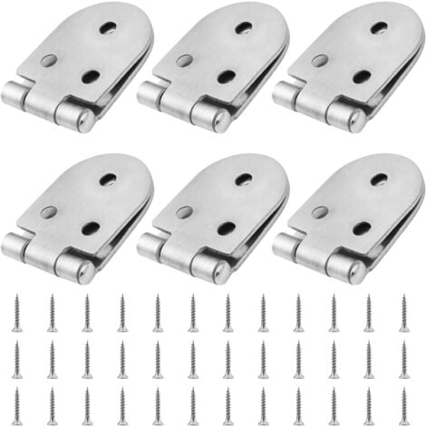6pcs Hinges, 270 Degree Stainless Steel Hinges, Round Edge Flap Hinges ...