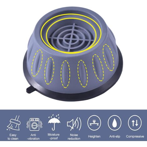 Washing Machine Feet, 4 Pieces Washing Machine Feet with Rubber Pad ...