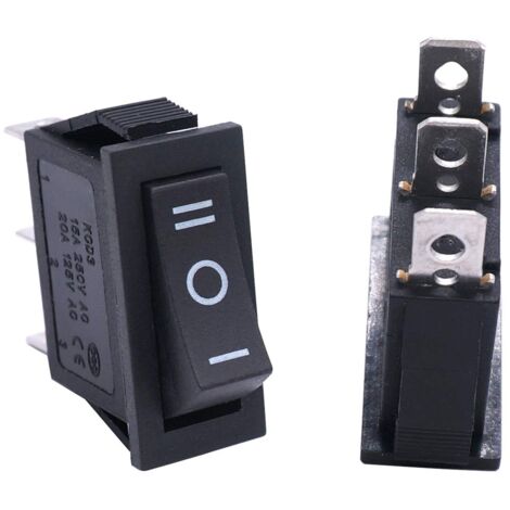 8pcs 3 Position ON/OFF/ON SPDT 3 Pin Toggle Switch 15A 250V 20A 125V AC ...