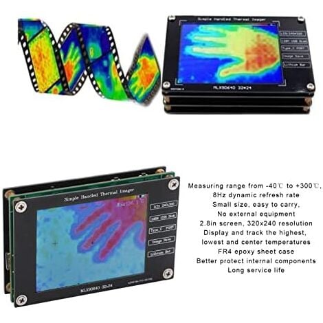 Thermal Imager, 2.8 Inch Thermal Imager Infrared Camera, 320 X 240, -40 ...