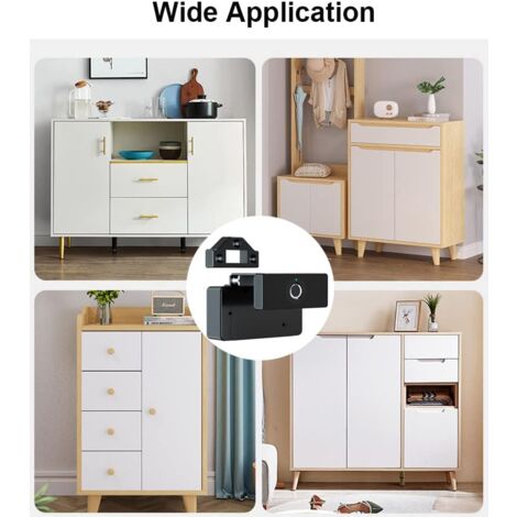 Home cabinet lock electronic smart lock, applicable fingerprint, drawer ...