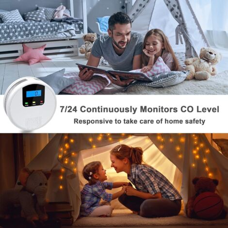 Carbon Monoxide Detector, Carbon Monoxide Alarm with Test Button and ...