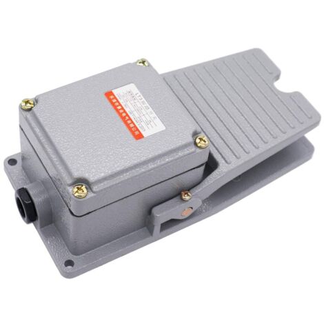 Metal Momentary Foot Switch SPDT NO NC AC 380V 15A Instant Foot Pedal ...