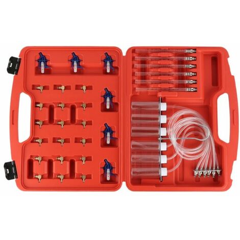 Diesel Injector Flow Meter Diagnostic Cylinder Fuel Line Test Kit for ...