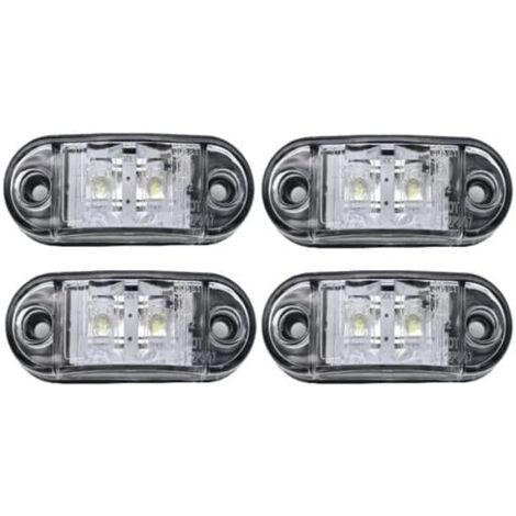 4pcs LED Side Sign Light 12V/24V Front and Rear Waterproof Indicator ...