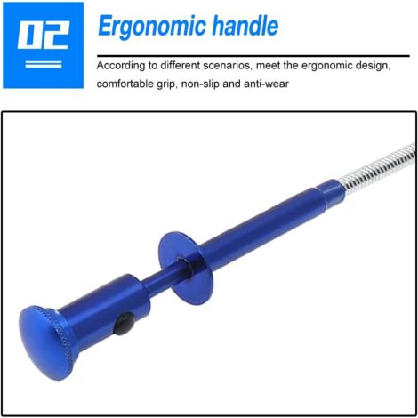 4-Claw Magnetic Pick-Up Tool, Flexible Gripper with LED Light Spring ...