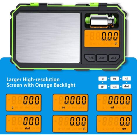 Digital Pocket Scale, 200g/0.01g Gram Scale, 6 Unit Conversion Smart ...