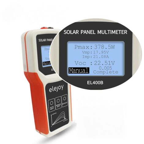 EL400B Portable Handheld Photovoltaic Panel Power Multimeter Solar ...