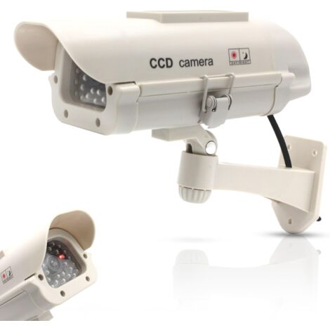 Outdoor Dummy Camera - Fake CCTV Camera with Flashing LED - Solar Panel ...