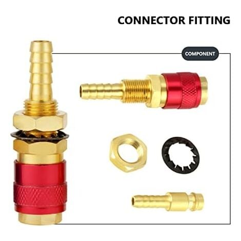 Quick Connectors, 2Pcs 8mm Gas and Water Quick Connector Oxygen Quick ...