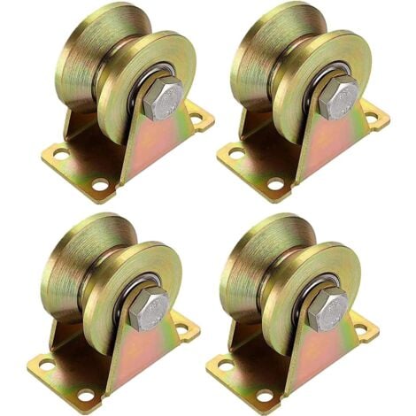 20 Pcs Lifting Pulley, V Groove Wheel Single Pulley for Lifting Reeving ...