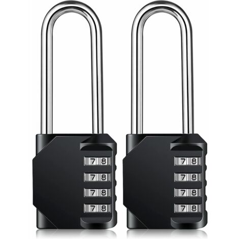 Heavy Duty Combination Lock - Weatherproof Padlock, Resettable Lock, 2. ...