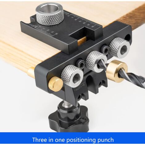 in 1 Woodworking Drill Guide Adjustable Drilling Guide Punch Positioner ...