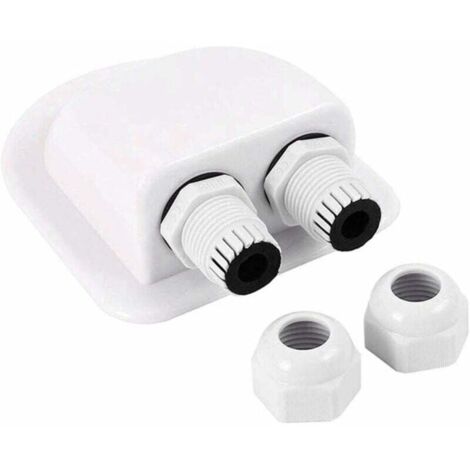 Solar Panel Cable Box Roof Pass-Through for Motorhome Double Hole ...