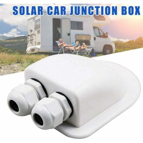 Solar Panel Cable Box Roof Pass-Through for Motorhome Double Hole ...