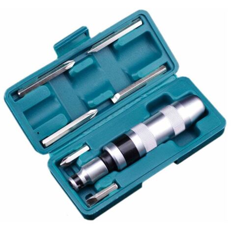 7 Piece Impact Screwdriver Set Professional Impact Screwdriver, Blue